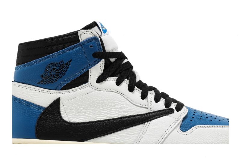 Fragment Design x Travis Scott x Air Jordan 1 Retro High 'Military Blue ...